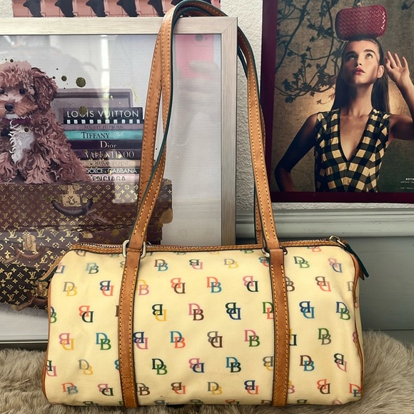 Dooney & Bourke | Bags | Dooney Bourke Rainbow Zipper Small Barrel ...